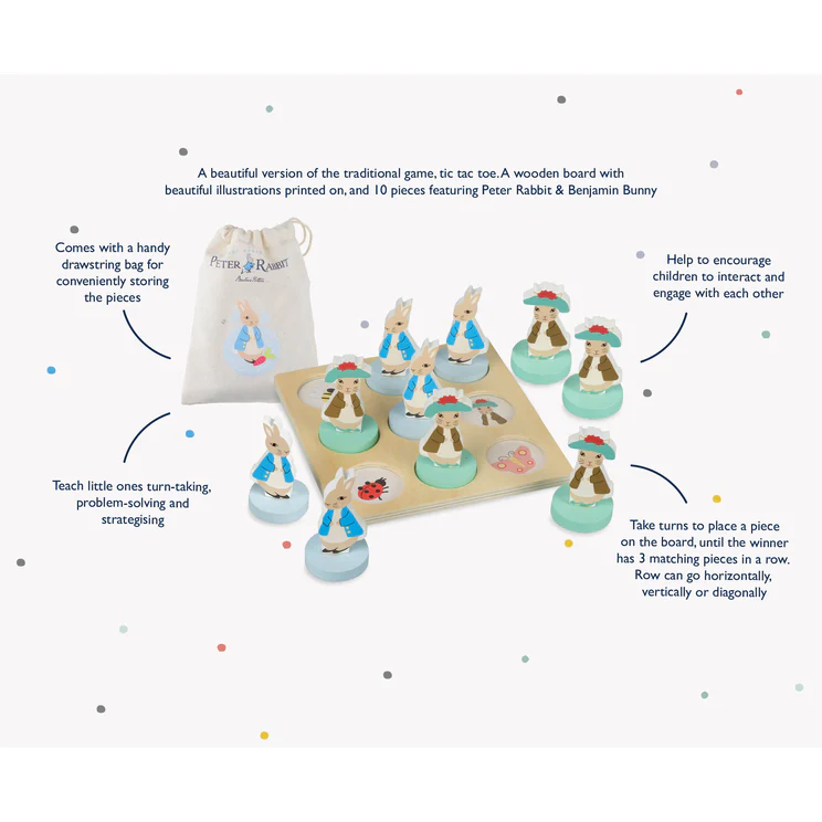 Orange Tree Toys Peter Rabbit Tic Tac Toe | sassygiraffe