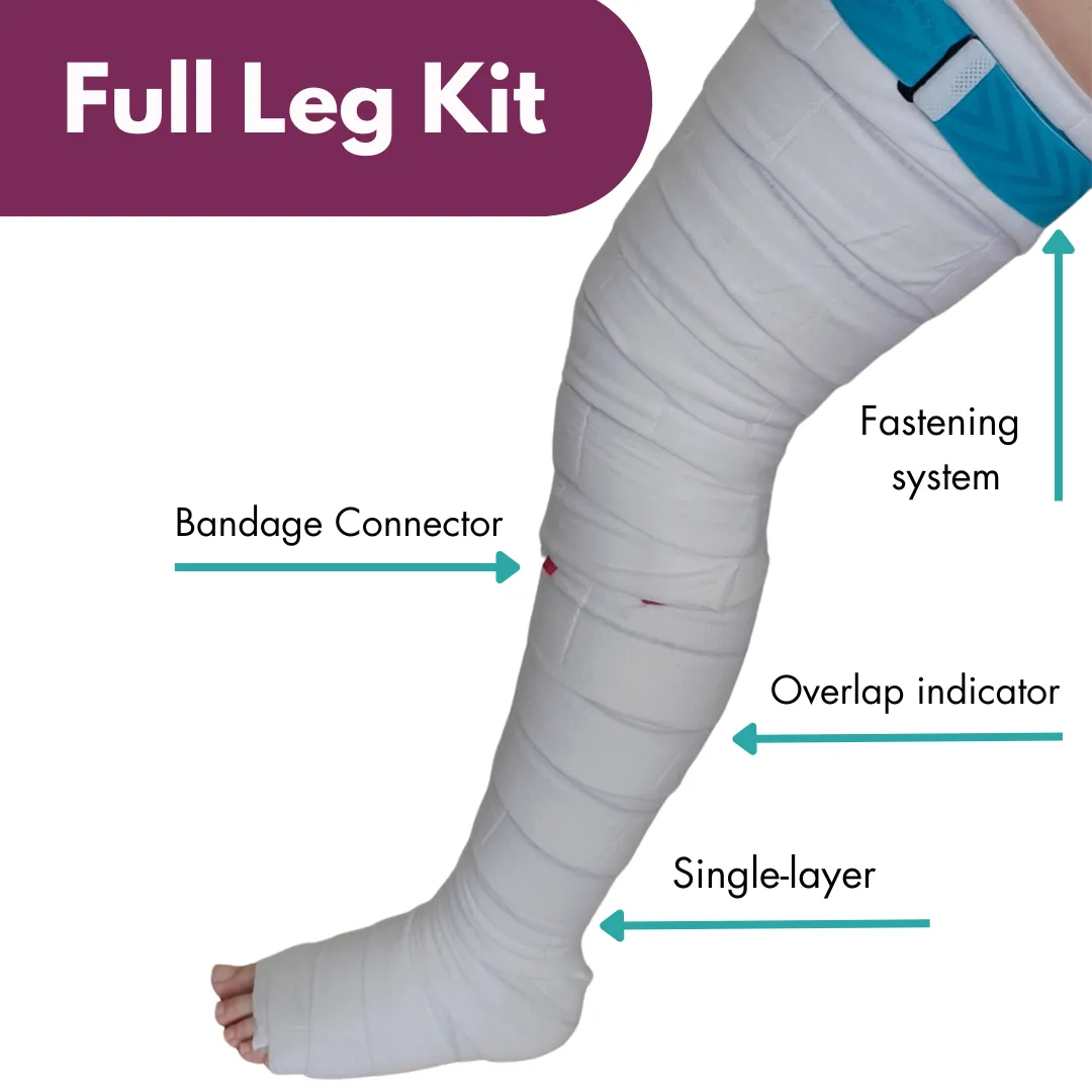 Fast'n Go Bandage Full Leg Kit - Lymphoedema Care | K Health Therapy