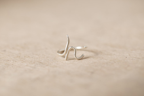 ChatterRing E-H silver ring | intzuitionjewelry