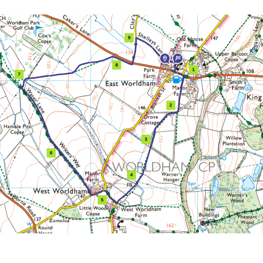 East Worldham: The Three Horseshoes Walk 2 | Walk Alton
