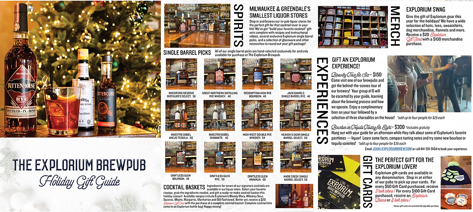 EXPLORIUM HOLIDAY | The Explorium Brewpub