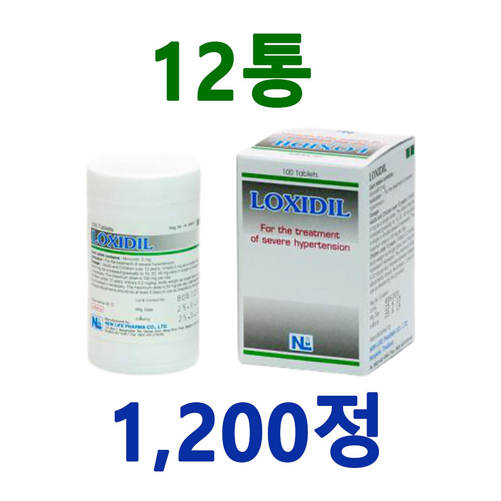 (무료배송) 먹는 미녹시딜 록시딜 Loxidil 5mg 100정 X 12개 | ThaiDirectBuy