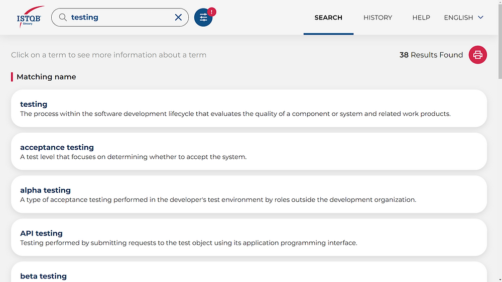 8. Bonus. Standard Glossary of Terms Used in Software Testing v3.1 and v4.0