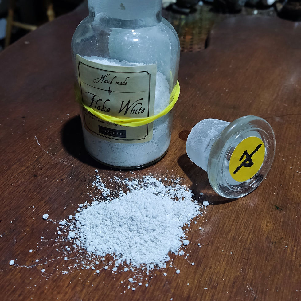 Flake White - Lead white paint | robinperko.com