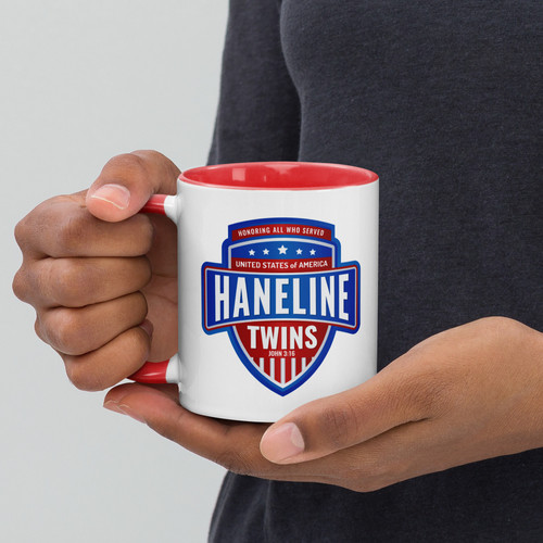 Haneline Twins U.S.A. Logo Mug with Color Inside | Haneline Twins 1
