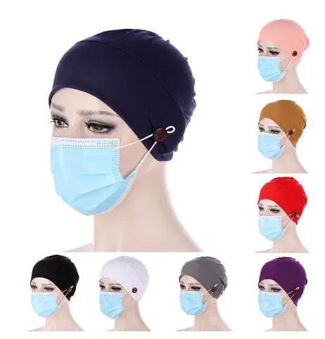 Thin Super Soft Skull Cap with Buttons | Djc Boutique