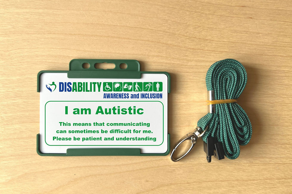 I am Autistic - Disability Awareness & Inclusion Card | Unique ID Cards
