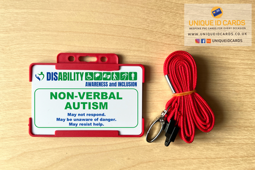 Non-Verbal Autism Awareness Card | Unique ID Cards
