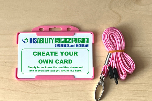 I have a Disability - Awareness & Inclusion Card - Create your own text ...