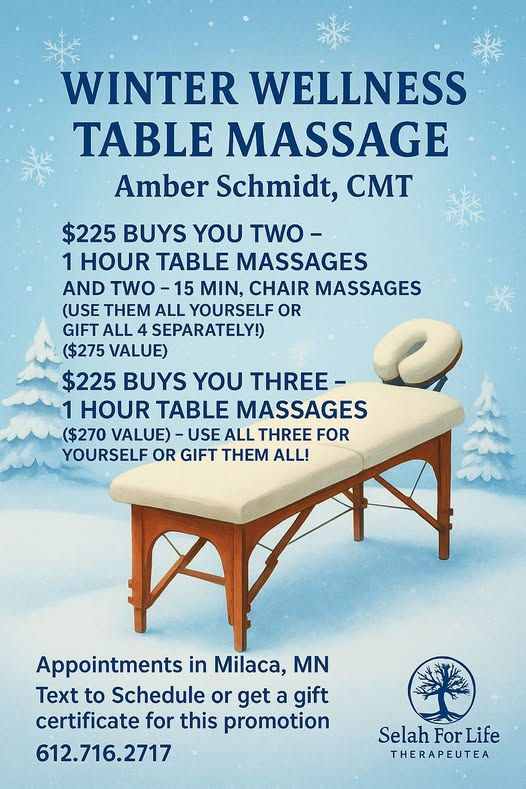 Winter Wellness Specials - Massage