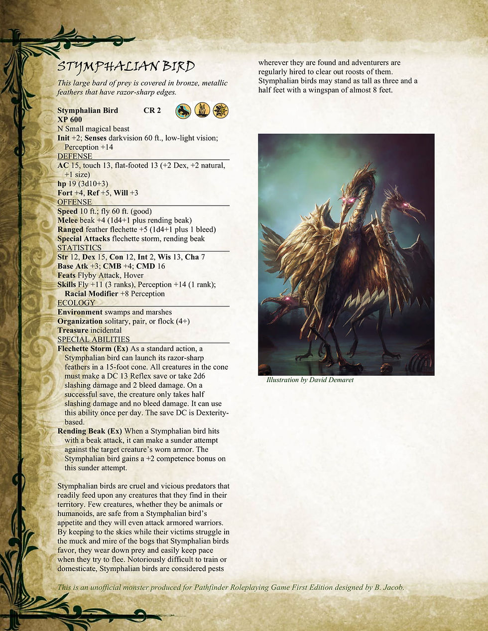 Monster Monday - Stymphalian Bird
