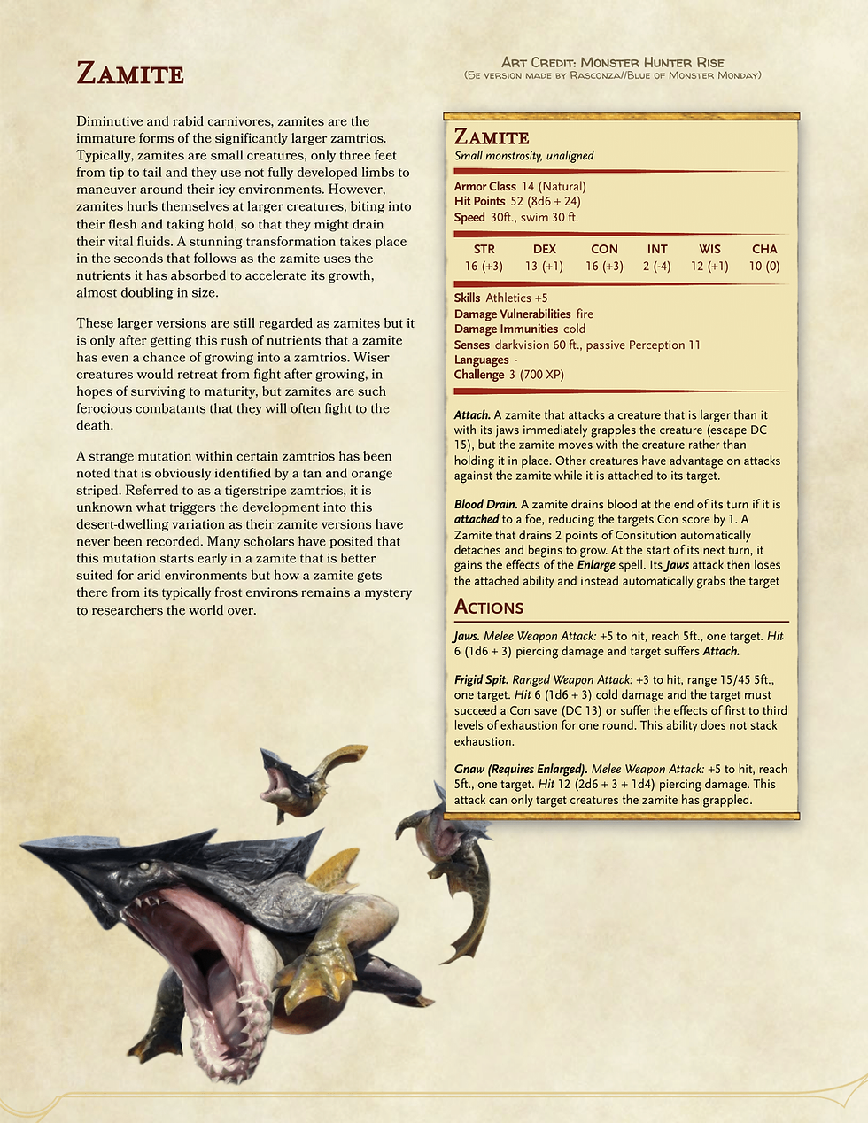 Monster Monday - Zamite