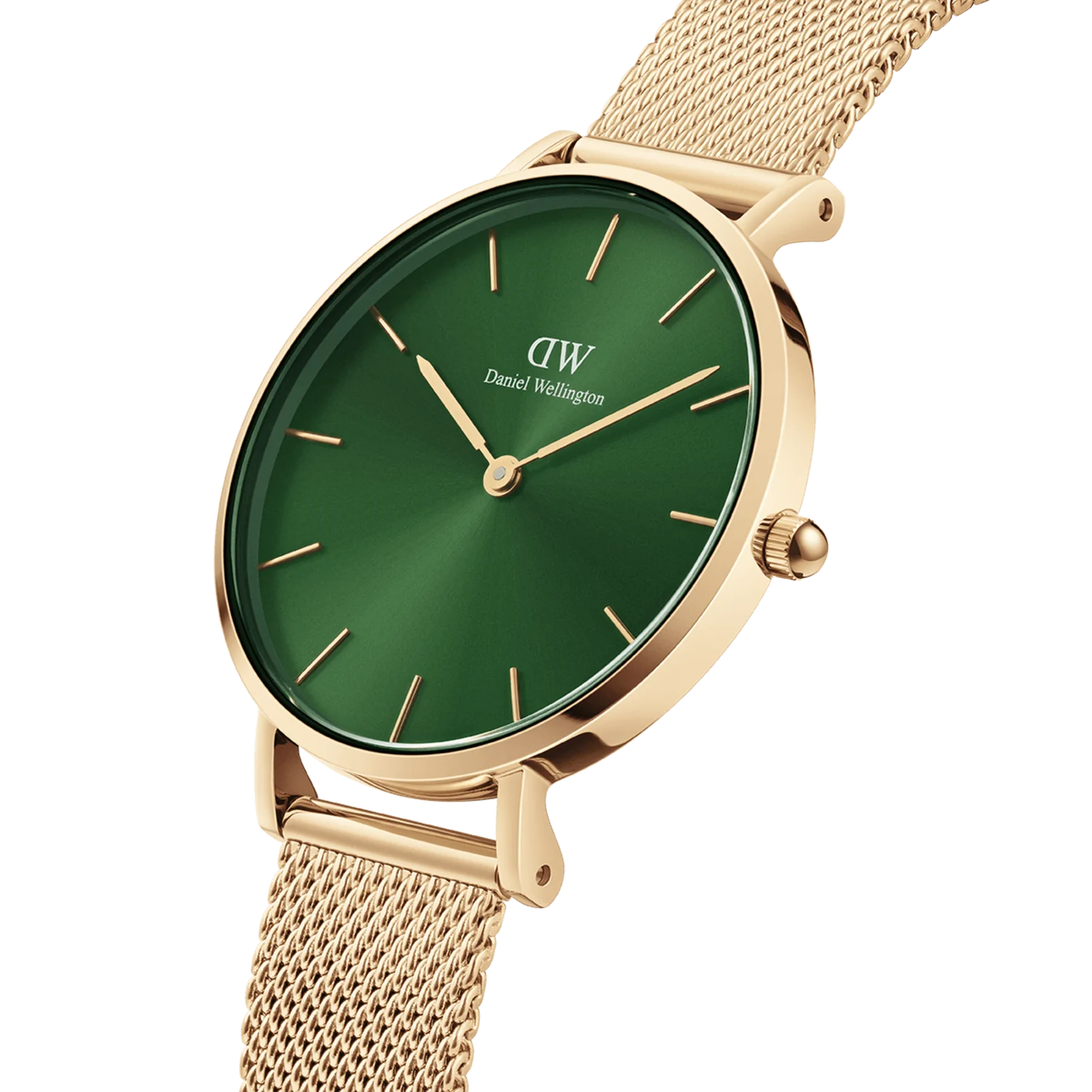 Daniel Wellington Petite Emerald 28mm Gold Emerald DW00100479 Watch ...