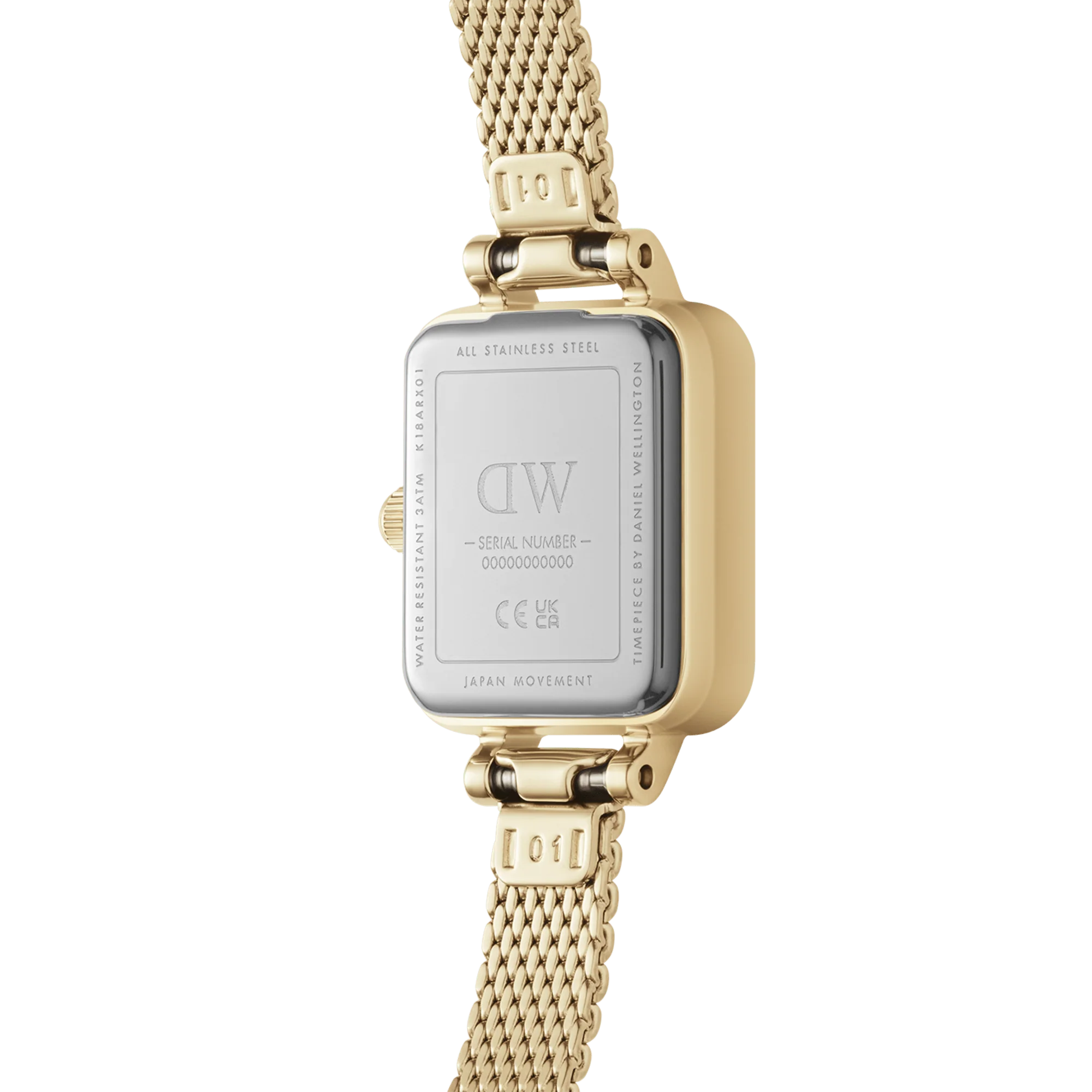 Daniel Wellington Quadro Mini Evergold Champagne DW00100656 Watch ...