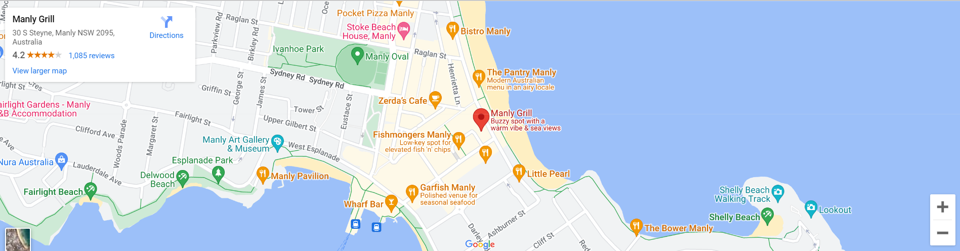 Manly Grill Seafood & Steakhouse | Manly 2095 Co