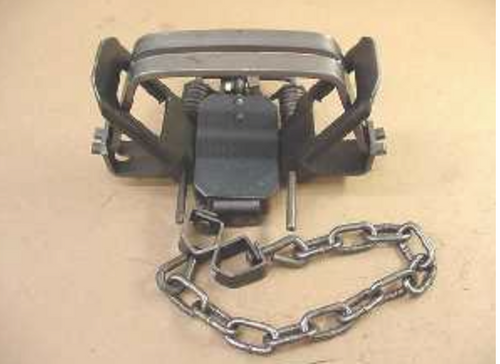 Bridger #2 Double Coil Spring Trap with Offset Jaws | Cumberland Trappers