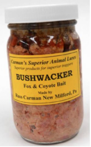 Carman Bushwacker Fox and Coyote Bait. 8 oz. | Cumberland Trappers