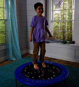 HearthSong Multi-Colour LED Light-Up Trampoline | Mysite 7