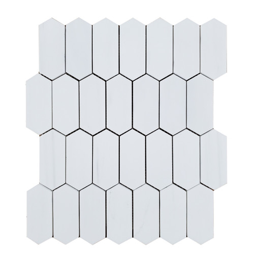 Mini Picket Dolomit Honed Marble Mosaic Tile | artemisusa
