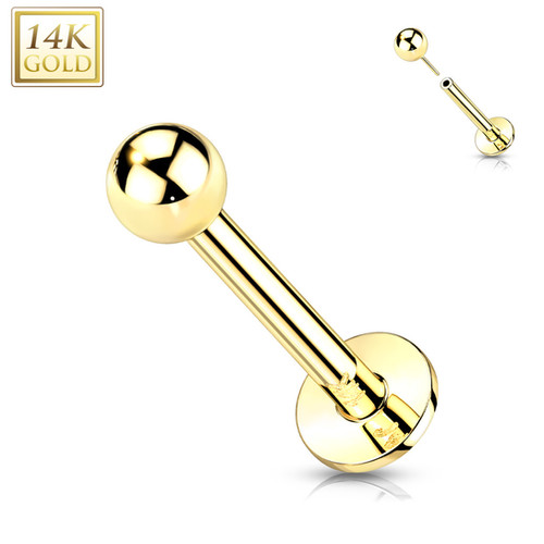 14kt solid gold nose labret | Hand & body concepts