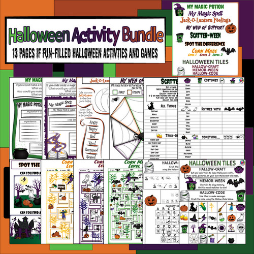 Halloween Activity Bundle | Tfdlit Com