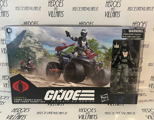 GI JOE CLASSIFIED 6” COBRA FEMALE SCOUT AND FERRET ATV VEHICLE (HASBRO ...