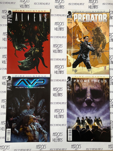 ALIENS-PREDATOR-AVP-PROMETHEUS: FIRE AND STONE COMPLETE SET (DARK HORSE ...