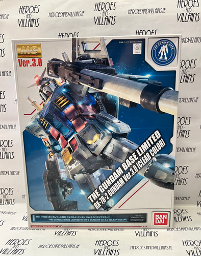 GUNDAM MG 1/100 RX-78-2 VER 3 CLEAR PARTS GUNDAM BASE EXCLUSIVE GUNPLA ...