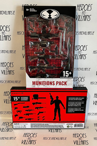 MCFARLANE 7" FIGURE WEAPONS AND ACCESSORY MUNITIONS PACK 1 AND 2 SET ...