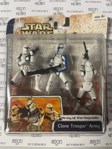 STAR WARS 3 3/4" CLONE WARS CLONE TROOPERS BLUE - ARMY OF THE REPUBLIC ...