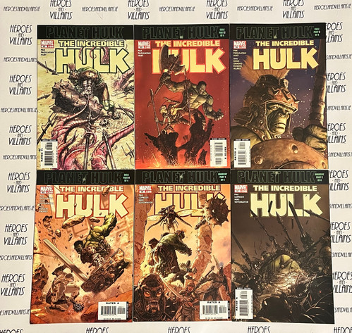 INCREDIBLE HULK #92-103 PLANET HULK STORY ARC + GLADIATOR GUIDEBOOK ...