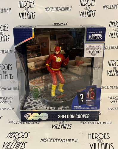 MOVIE MANIACS WARNER BROS 100 BIG BANG THEORY SHELDON AS FLASH (MCFAR ...