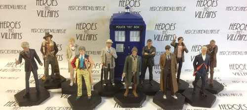 DOCTOR WHO SET OF DOCTORS AND TARDIS WITH MAGAZINES (EAGLEMOSS ...