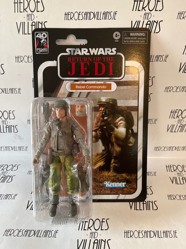 STAR WARS BLACK SERIES 6” 40TH ANNIVERSARY ROTJ REBEL COMMANDO - REX ...