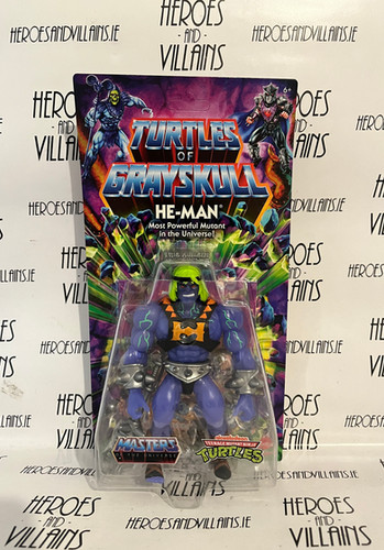 MASTERS OF THE UNIVERSE TURTLES OF GRAYSKULL MUTATED HE-MAN (MATTEL 2 ...