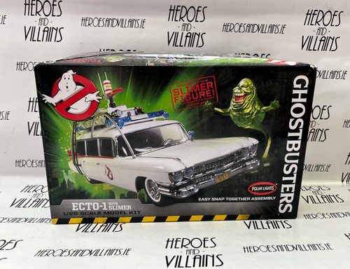 GHOSTBUSTERS 1/25 SCALE ECTO-1 with SLIMER MODEL KIT (POLAR LIGHTS ...