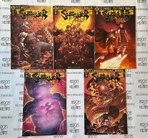 TMNT SHREDDER IN HELL MINI SERIES #1-5 SET (IDW PUBLISHING 2020 ...