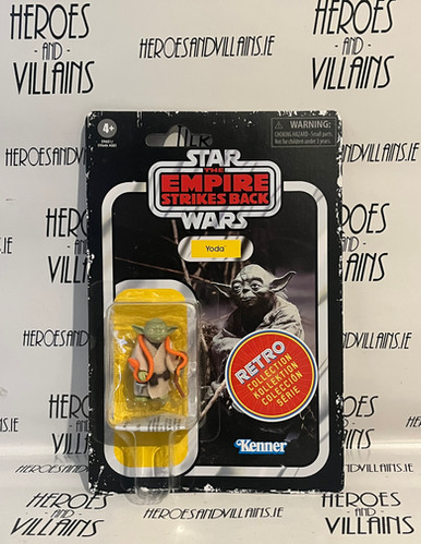 STAR WARS 3 3/4” KENNER RETRO TESB YODA (HASBRO 2020) | Heroes and Villains