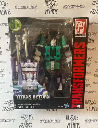 TRANSFORMERS TITANS RETURN LEADER CLASS DECEPTICON SIX SHOT (HASBRO ...