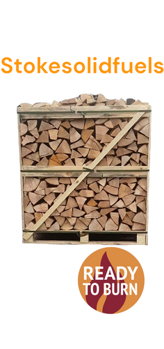 Kiln dried Oak logs crate 4 rows 1.5m3 | Stoke Solid Fuels