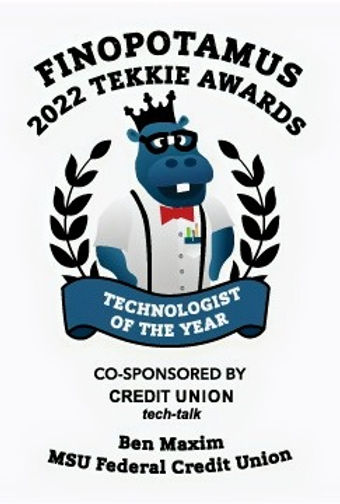2022 Tekkie Award Technologist of the Year: Ben Maxim, MSUFCU