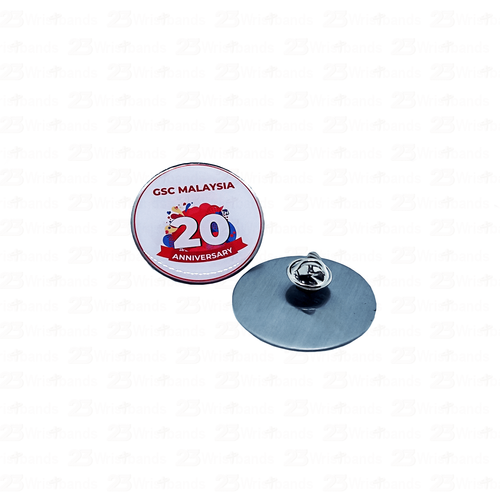 Epoxy UV Printing Lapel Pin | 23Wristbands