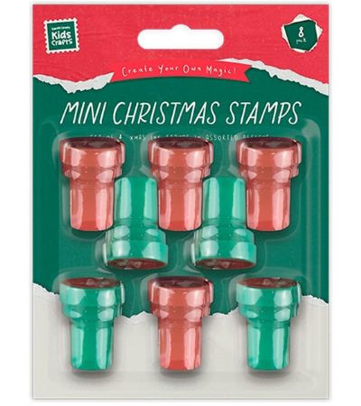 Santa Loves Kids Crafts - 8pk Mini Christmas Stamps | Summer Set Glory