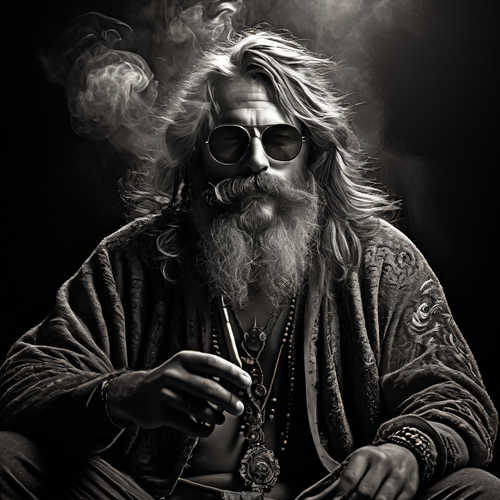 HIPPIE SMOKING 80S OLD VINTAGE PHOTO | Shutterhub