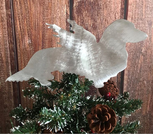 Dachshund, Long Haired, Weiner Dog, Angel, Tree Topper, Holiday Decor ...