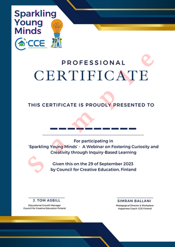 Professional Certificate by CCE Finland | CCE Finland