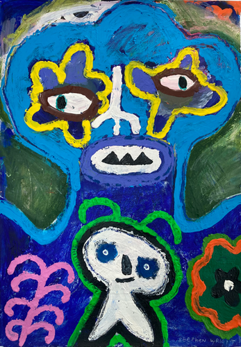 Blue Face Painting | Stephen Wright