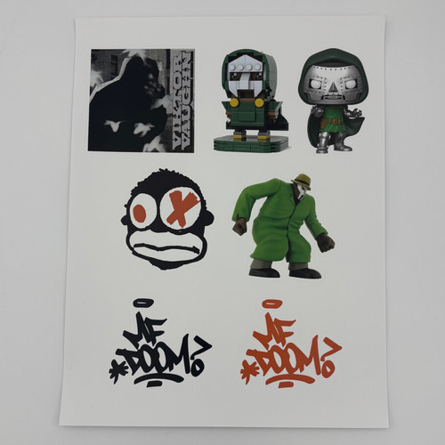 MF DOOM Logo Sticker Sheet #5 | NHHM Official Site