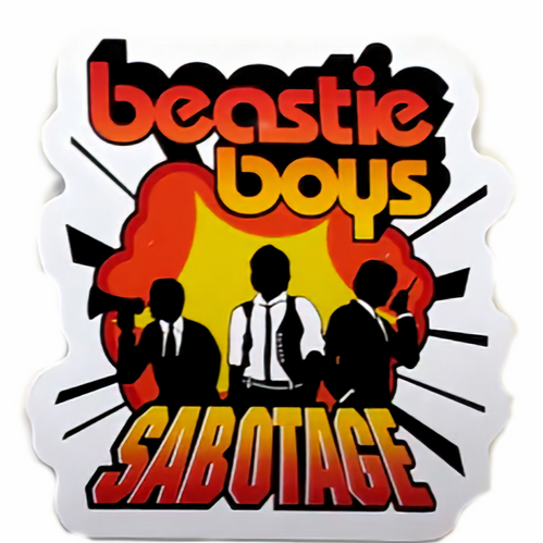 Beastie Boys "Sabotage " Logo Sticker | NHHM Official Site