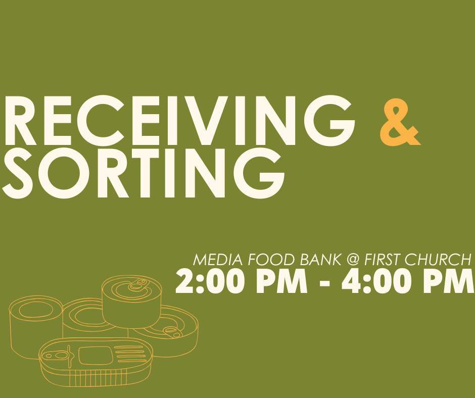 Receiving & Sorting | Media Food Bank
